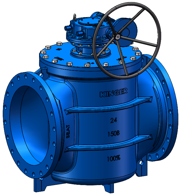 AWWA C517 Eccentric Plug Valve FLG x FLG Ends With Gearbox (KPL150-GH ...